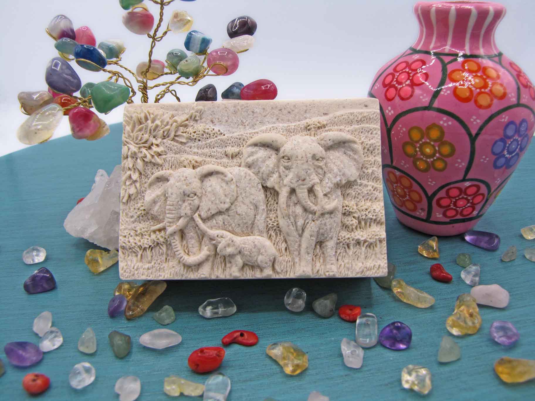 Elephants in Natural Cream – The Little Soapistry Shop